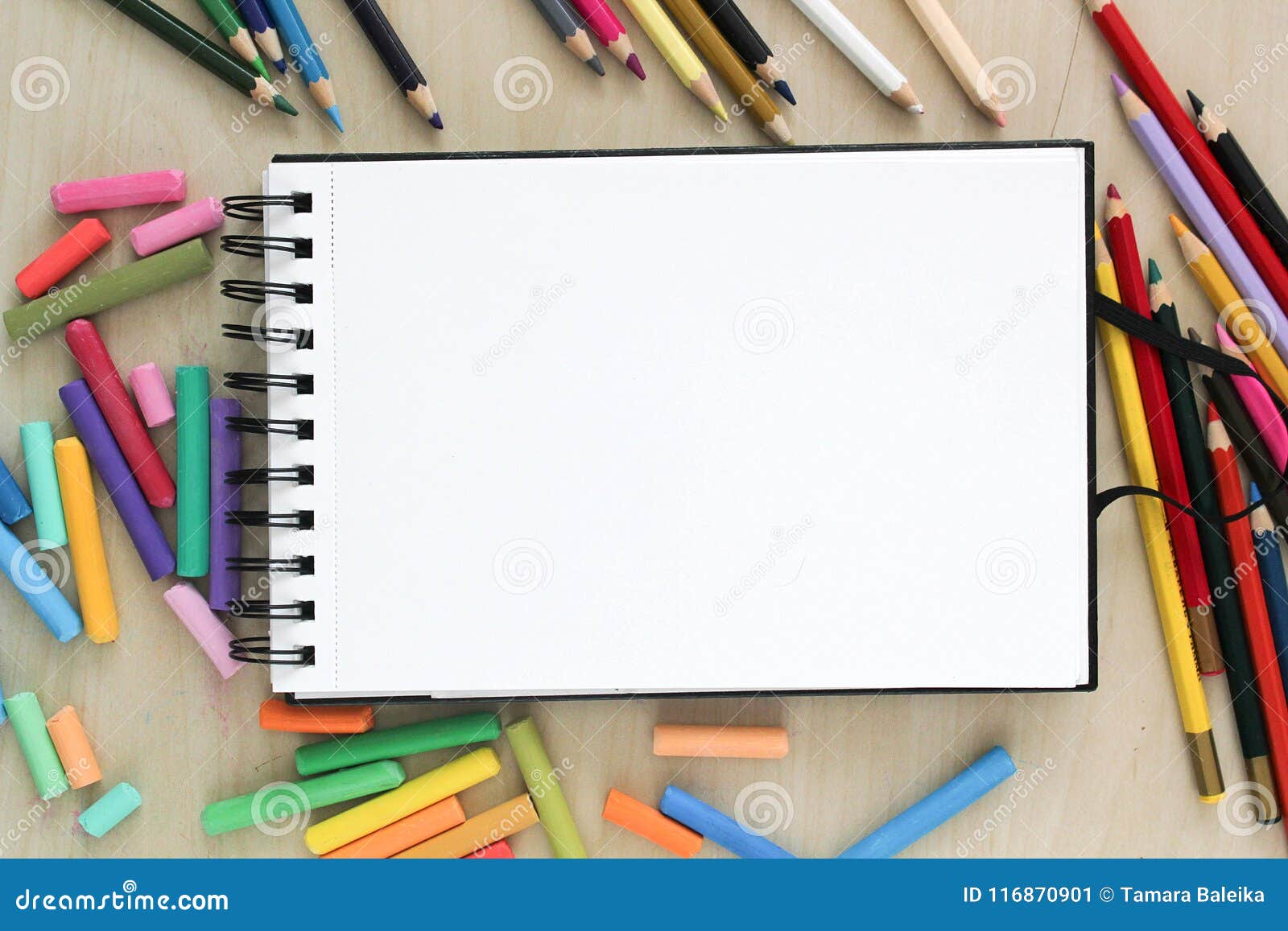 Notebook on a table stock image. Image of design, creativity - 116870901