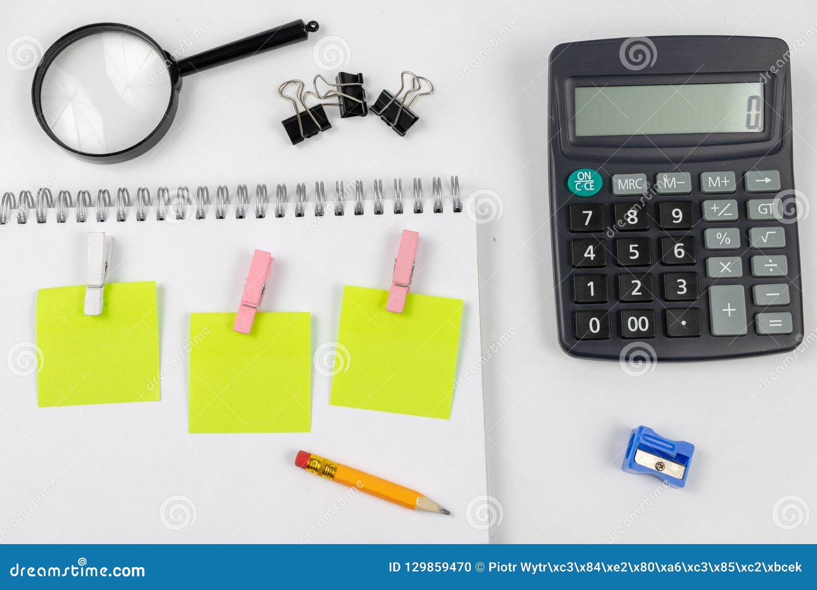 Notebook for Taking Notes and Pencil on the Office Table. Access Stock ...