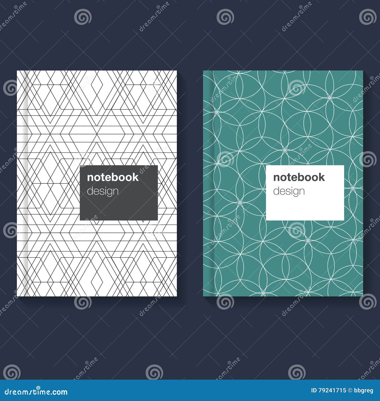 Notebook Template A5. Abstract Geometric Background Stock Vector ...