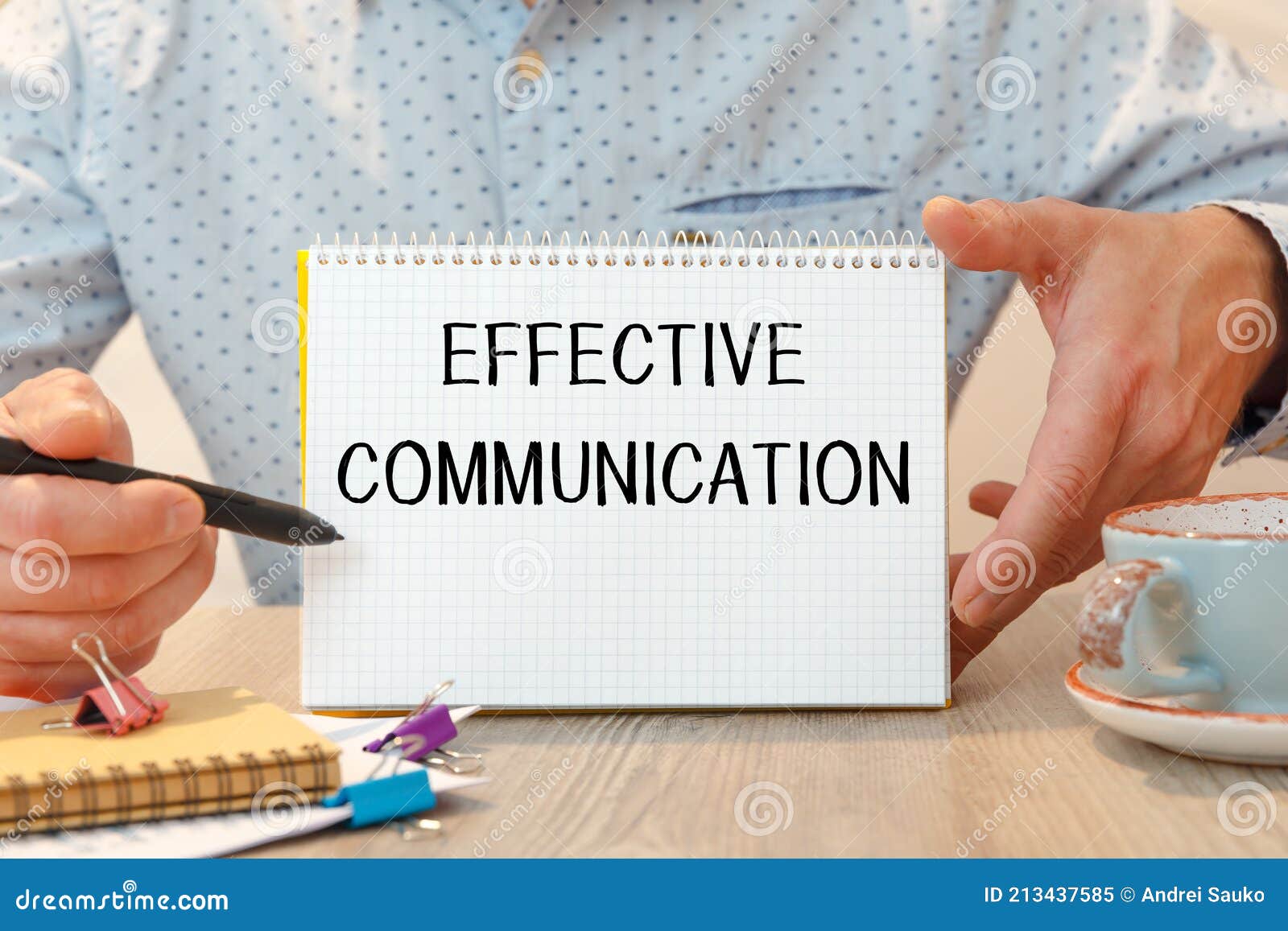 Notebook with Text - Effective Communication - Near Office Supplies ...