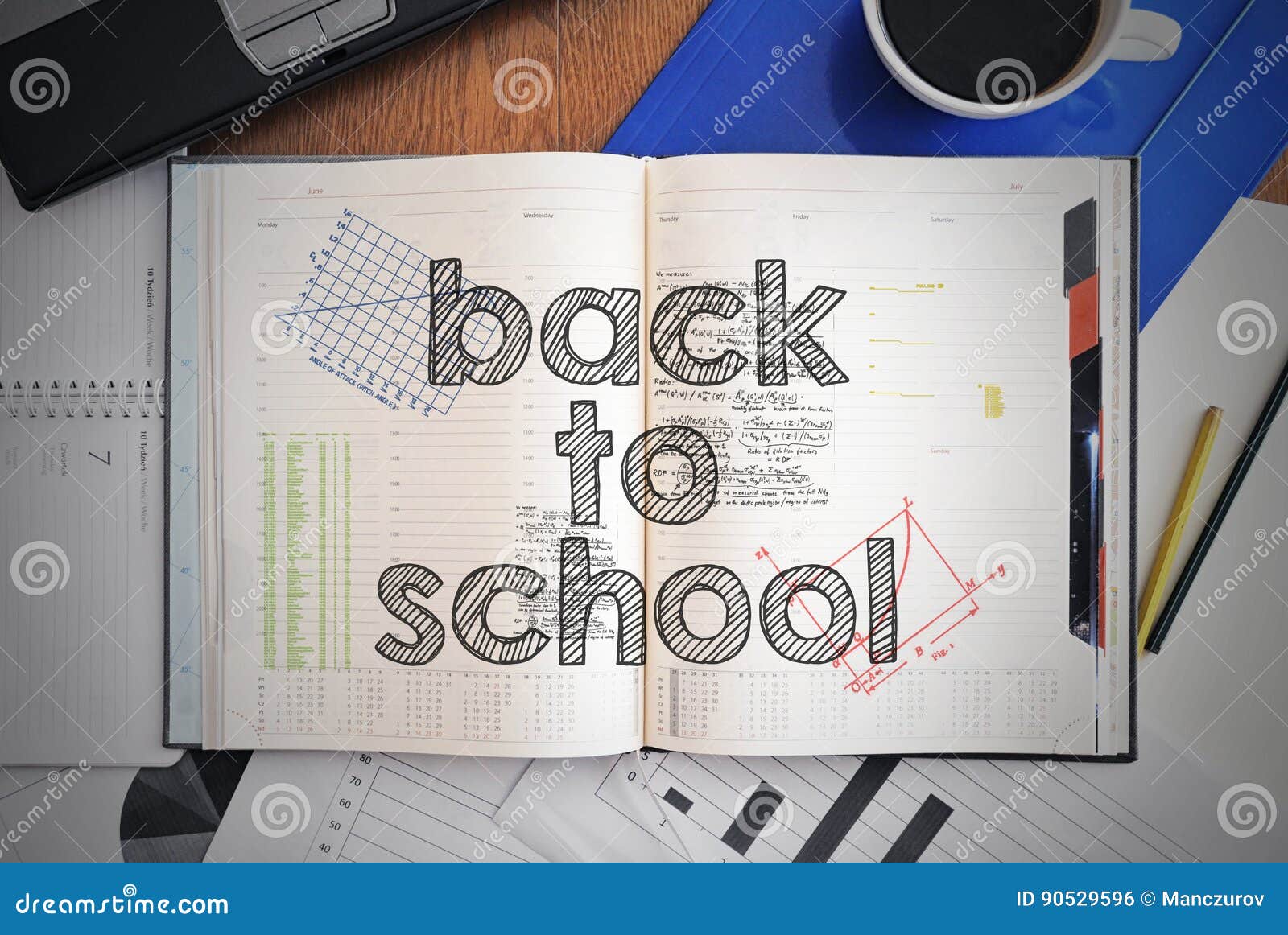 Notebook with Text Inside Associated with the Education - Back T Stock ...