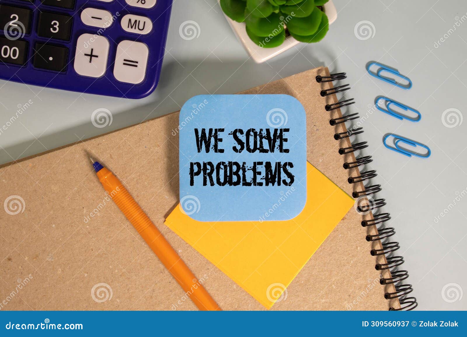 Notebook with Text Inside Problem Solving on Table with Coffee, Laptop ...