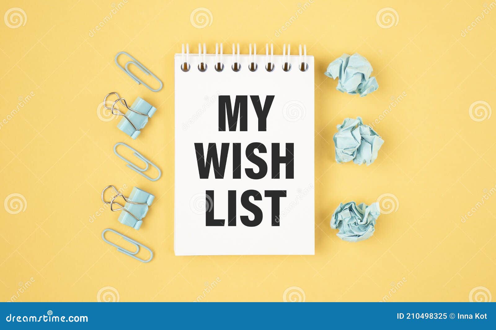 Text My 2021 Wishlist on Yellow Background Stock Image - Image of ...
