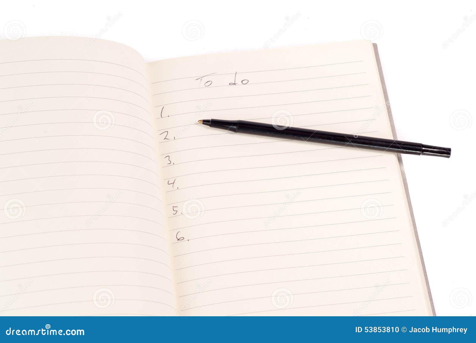 Notebook with to do list stock photo. Image of white - 53853810