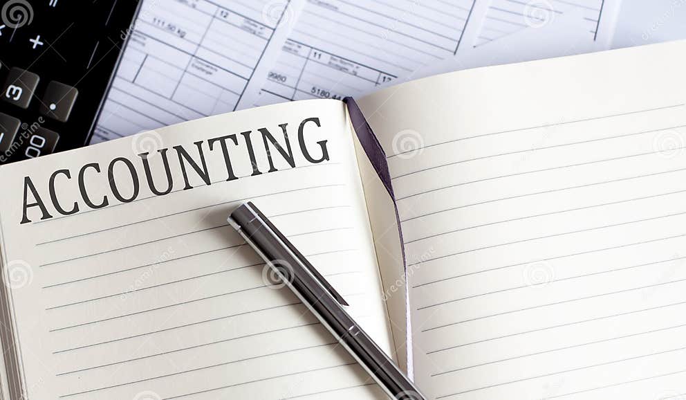 Notebook with Toolls and Notes about ACCOUNTING Stock Photo - Image of ...