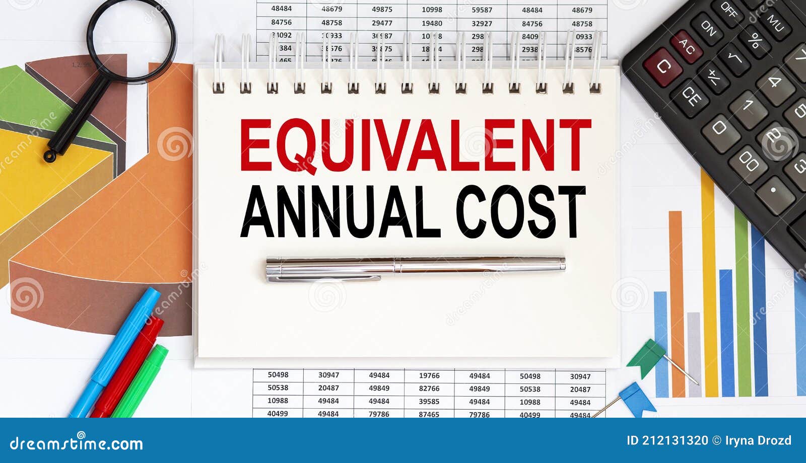 Notebook with Tools and Notes with Text EQUIVALENT ANNUAL COST with ...