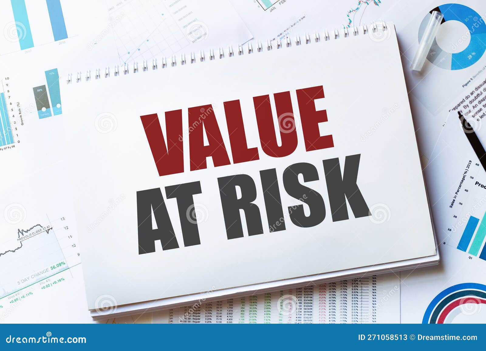 Var Value At Risk Symbol Concept Words Var Value At Risk Typed On