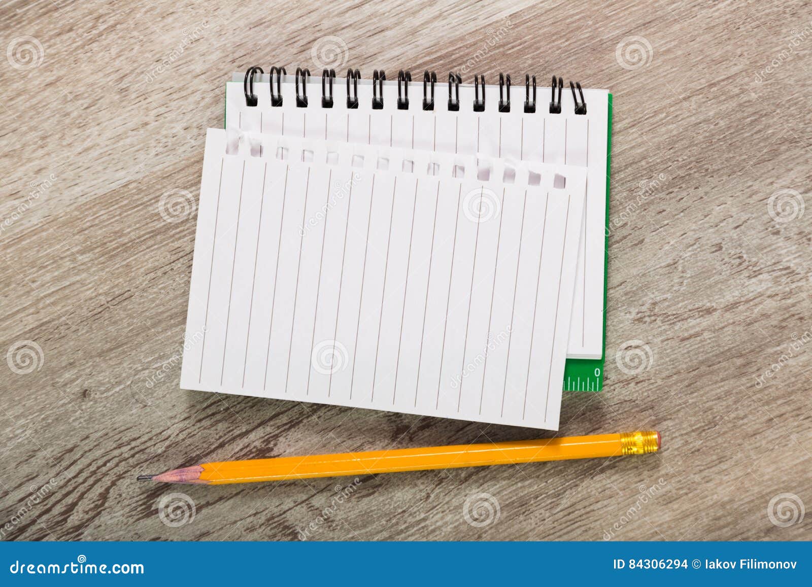 Notebook and torn sheet stock photo. Image of bottom - 84306294