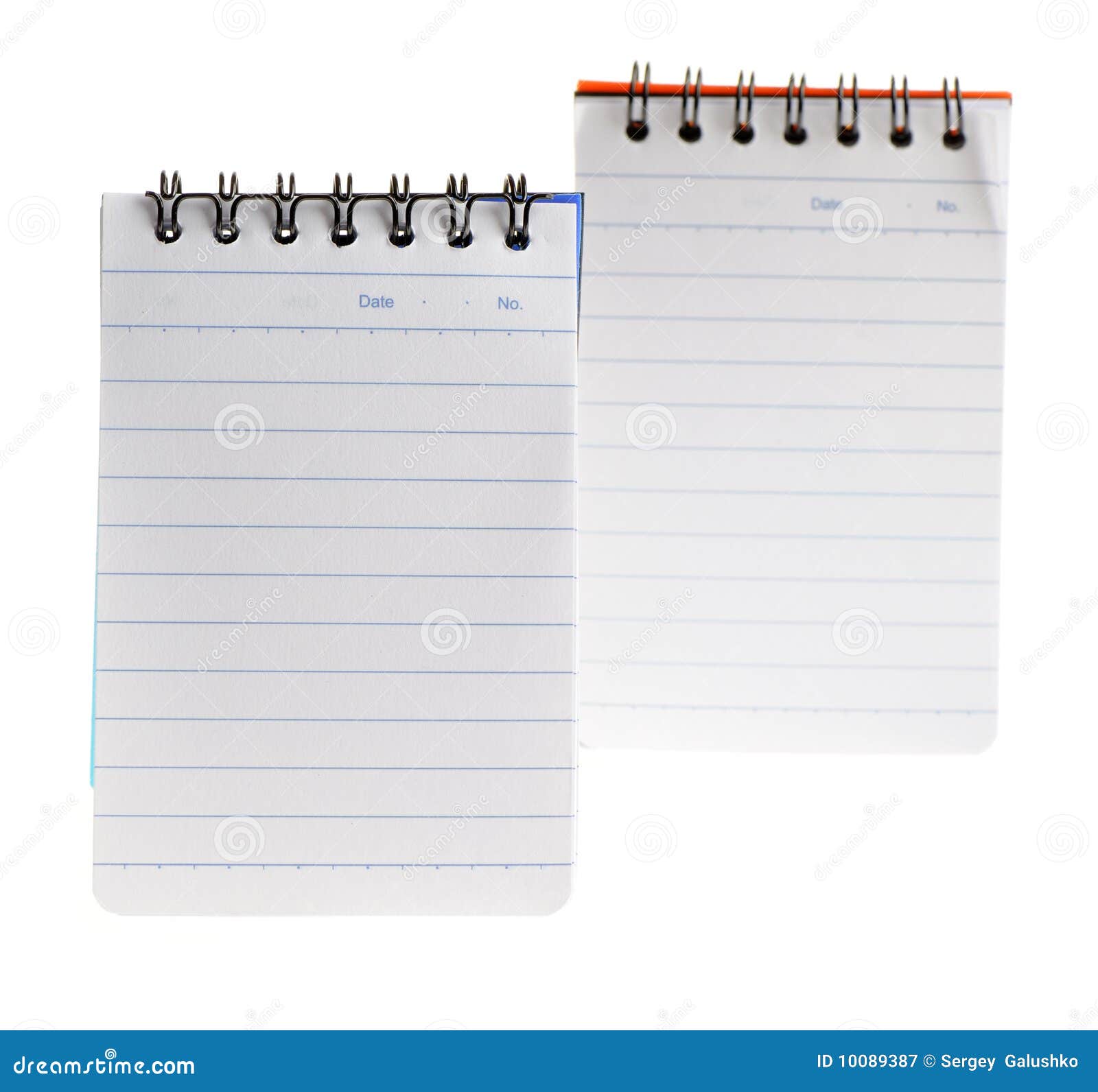Notebook two isolated stock image. Image of page, paper - 10089387