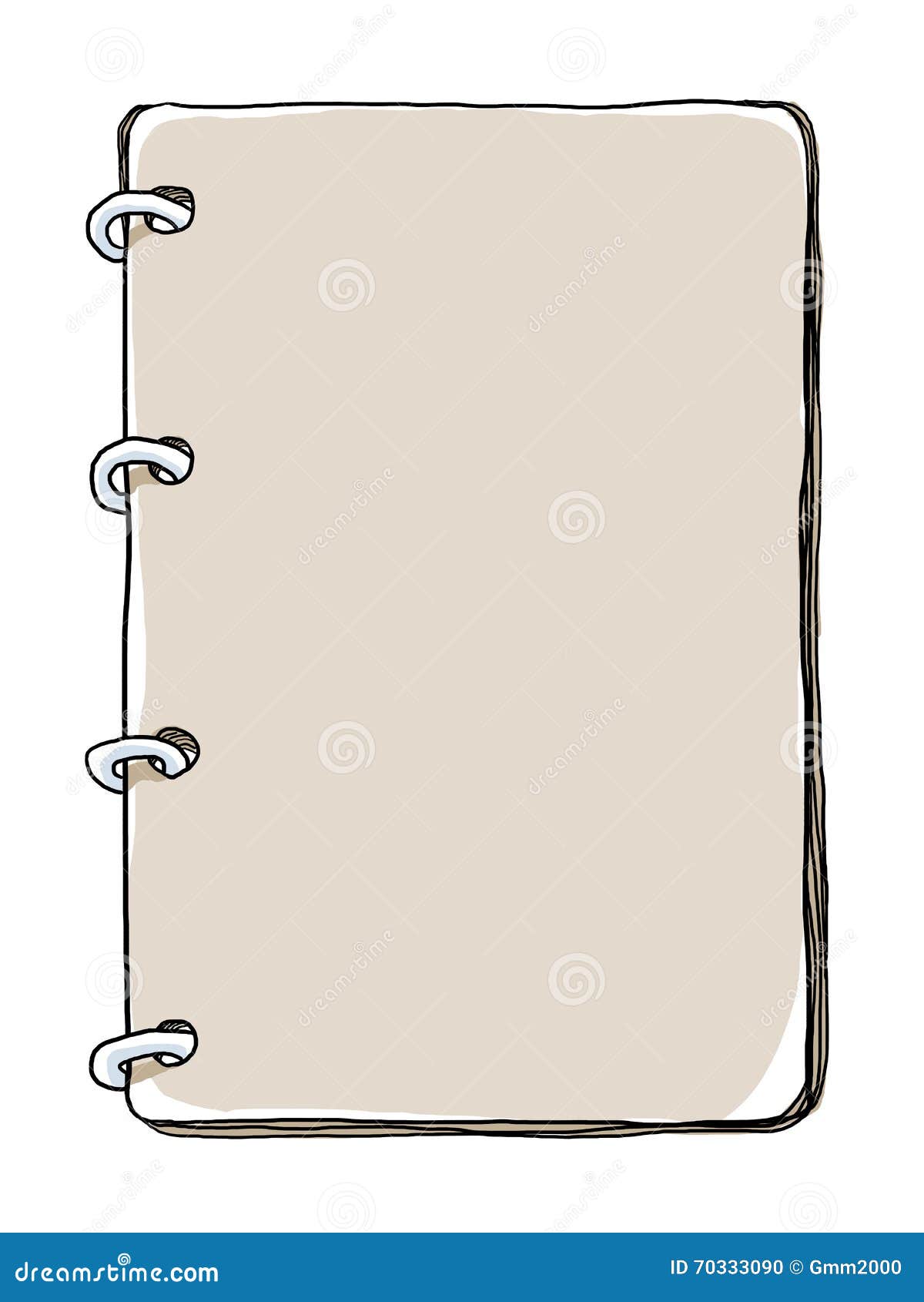 Notebook Vintage Art Illustration Stock Illustration - Illustration of ...