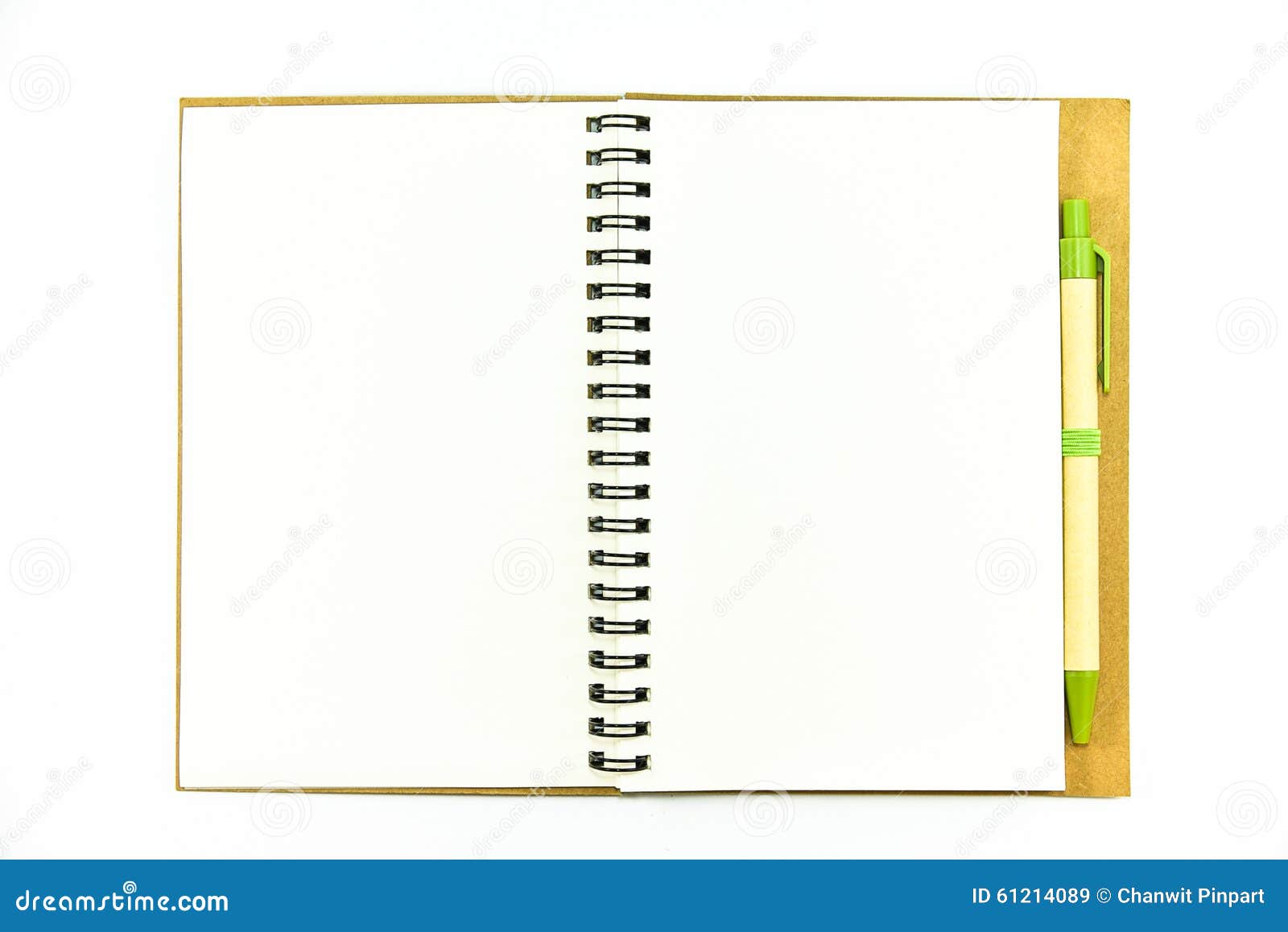 Notebook on a White Background Stock Image - Image of binder, object ...
