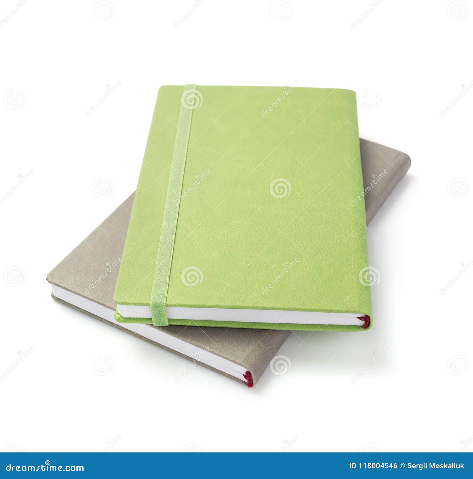 Notebook at White Background Stock Photo - Image of moleskin, back ...