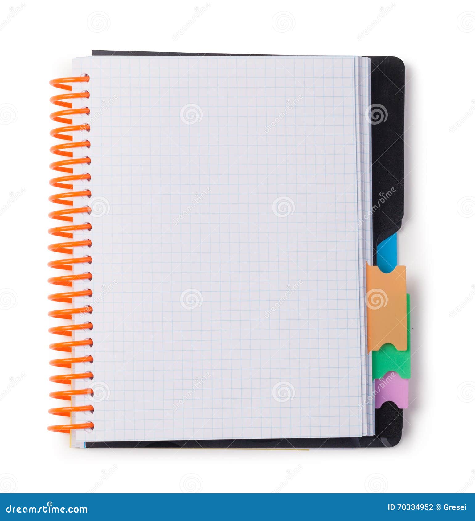 Notebook on White Background Stock Photo - Image of document, notepad ...