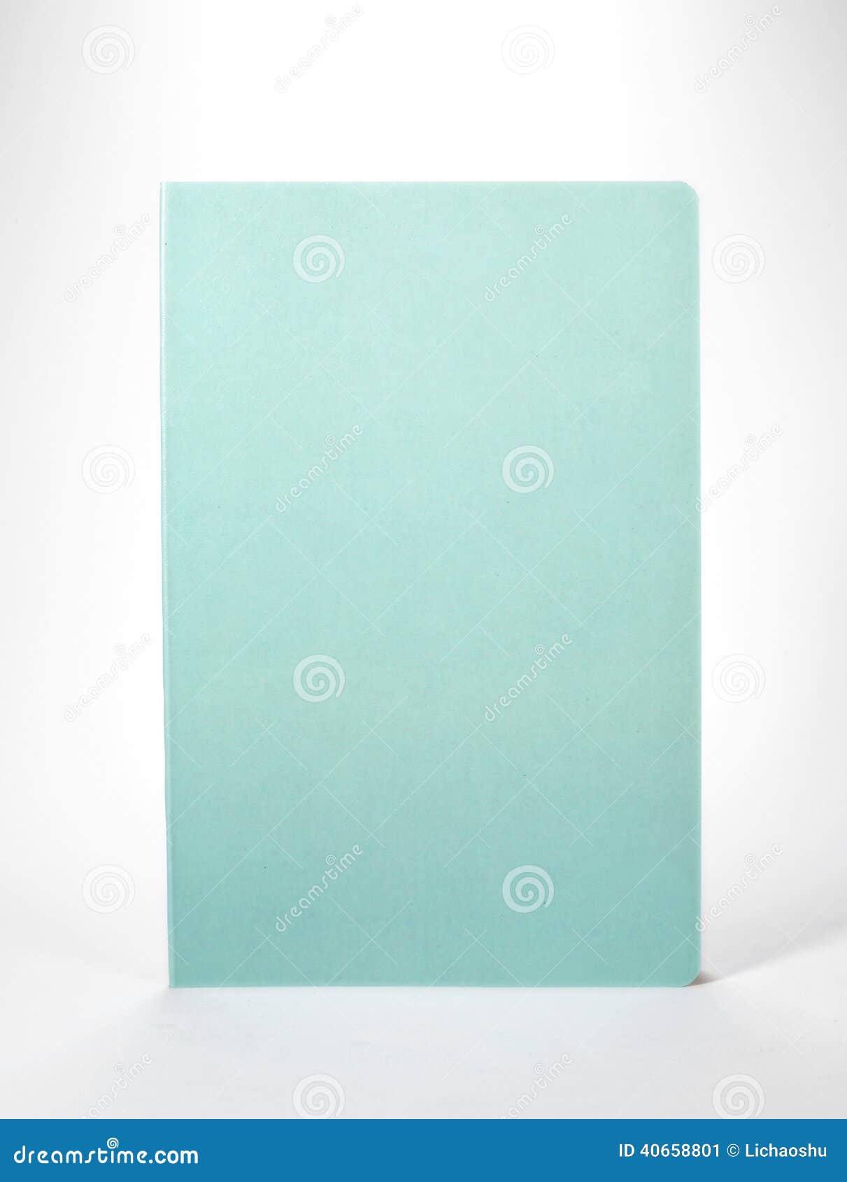 Blue Notebook on White Background Stock Image - Image of blue, document ...