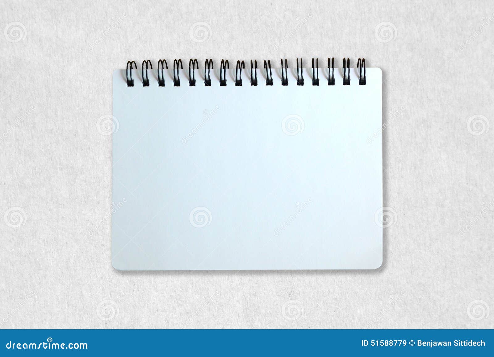 Notebook on White Paper Texture Stock Image - Image of notebook ...