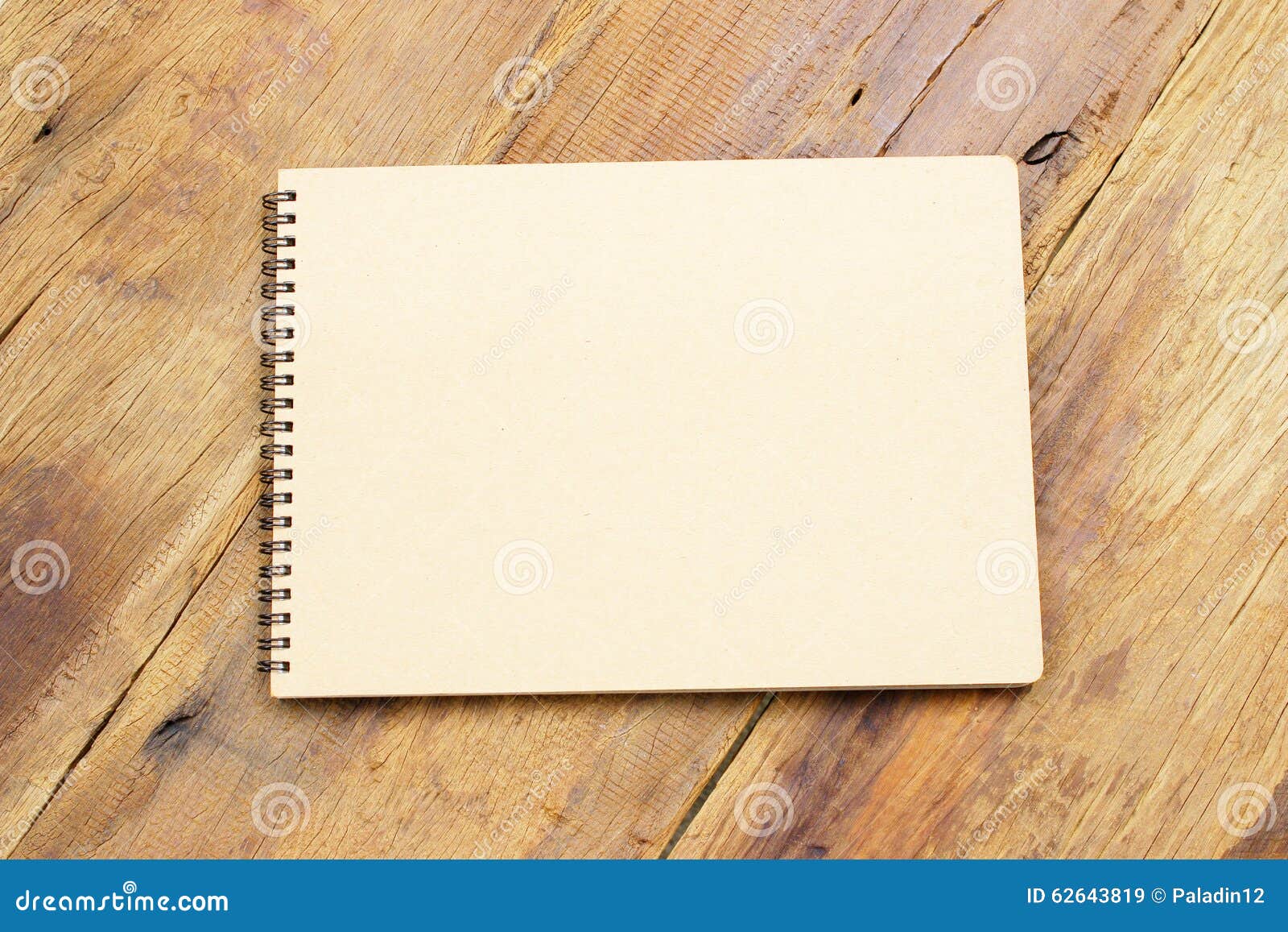 Notebook on wooden table stock image. Image of information - 62643819
