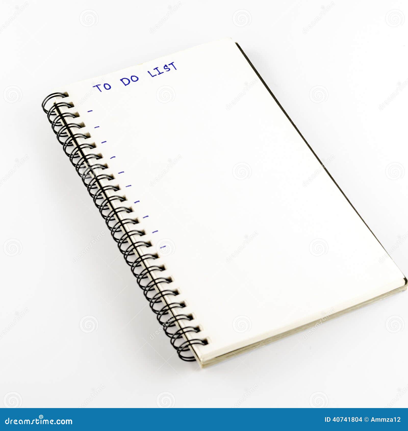 Notebook Write To Do List Word Stock Photo - Image of notebook, line ...