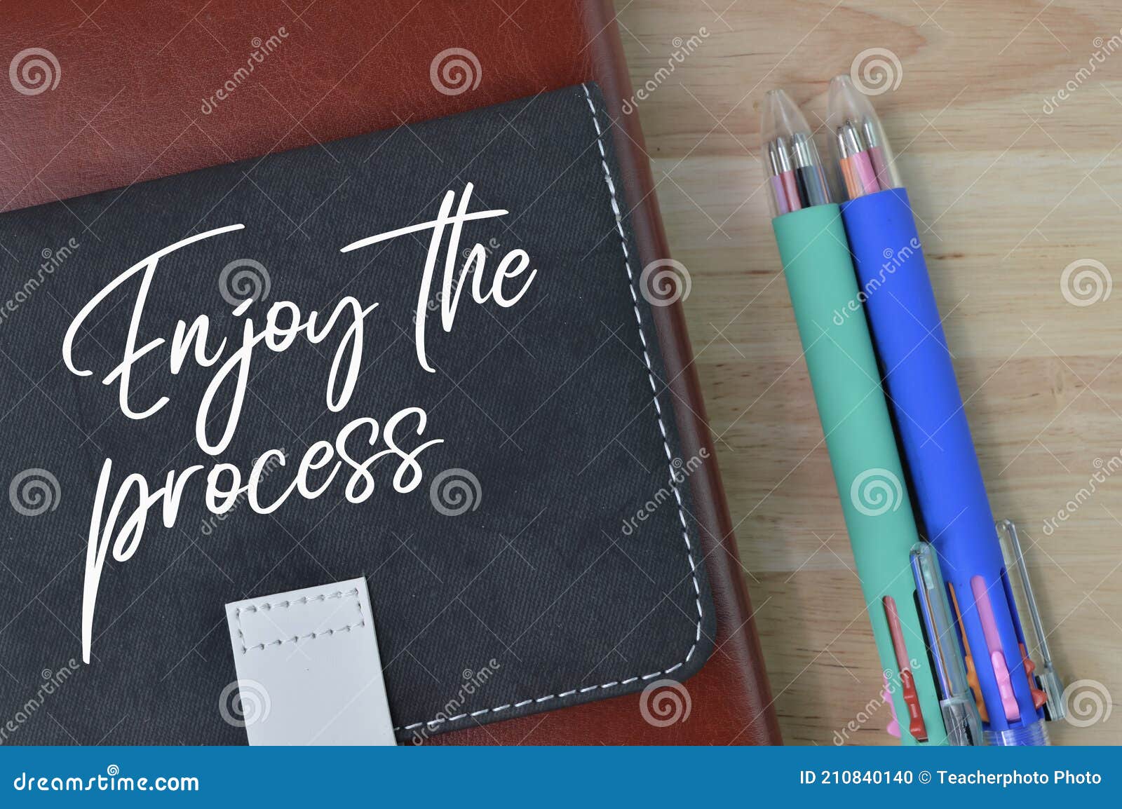 Notebook Written with Text ENJOY the PROCESS Stock Photo - Image of ...