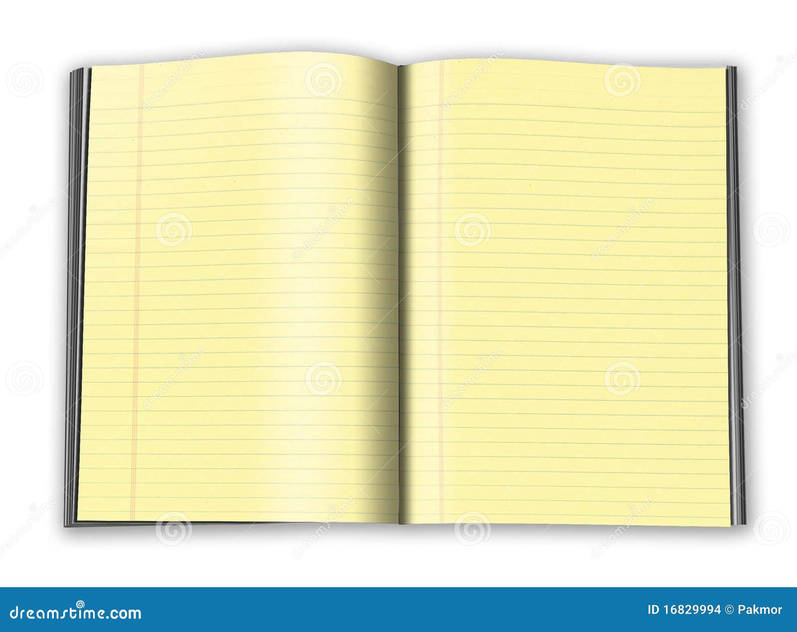 Notebook with Yellow Leaves Stock Illustration - Illustration of book ...