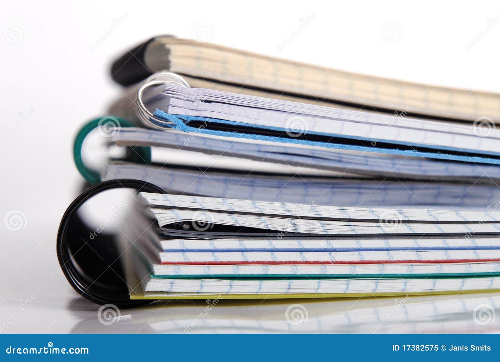 Notebooks. stock image. Image of reminder, blank, green - 17382575
