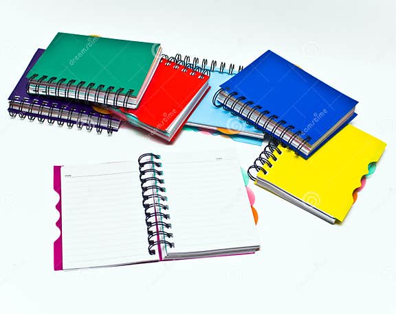 Notebooks stock photo. Image of colourful, small, educational - 6536822