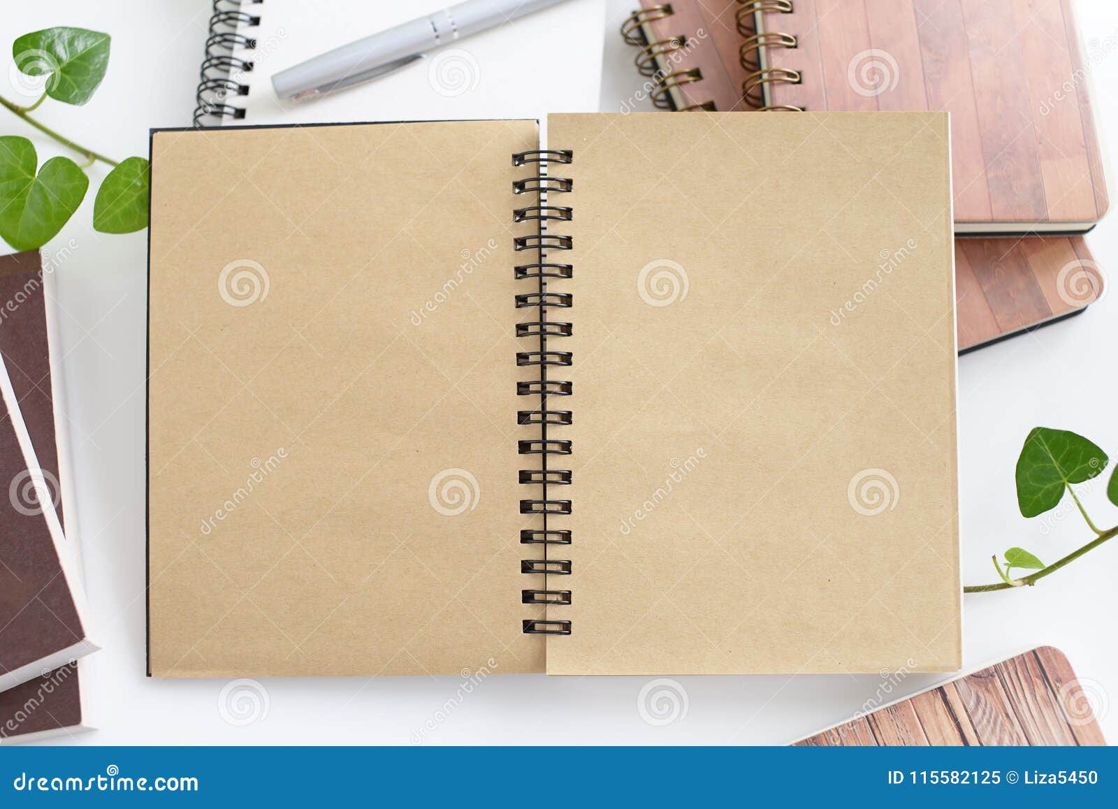 Notebooks on the desk stock image. Image of happy, classroom - 115582125