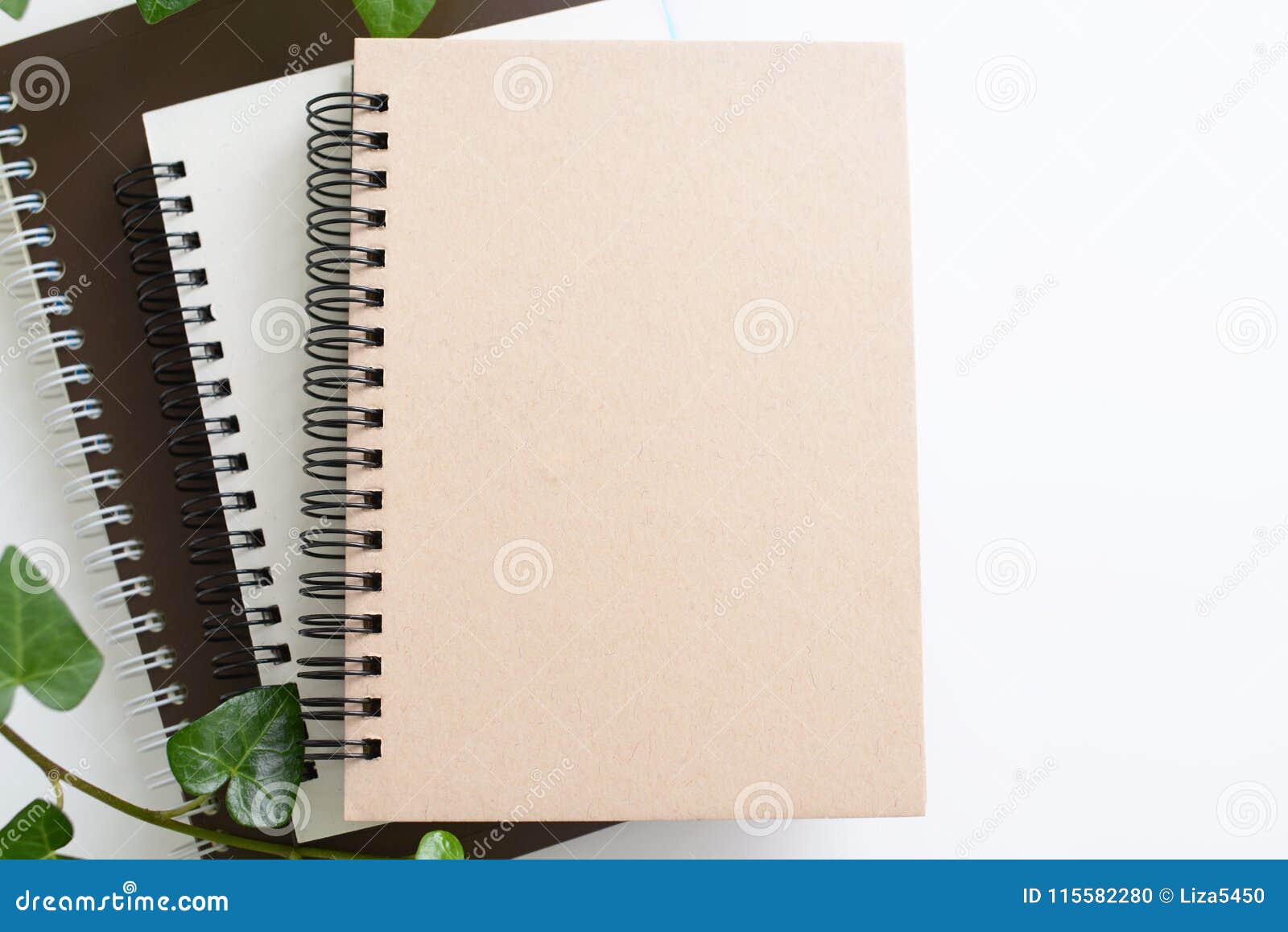 Notebooks on the desk stock photo. Image of happy, material - 115582280