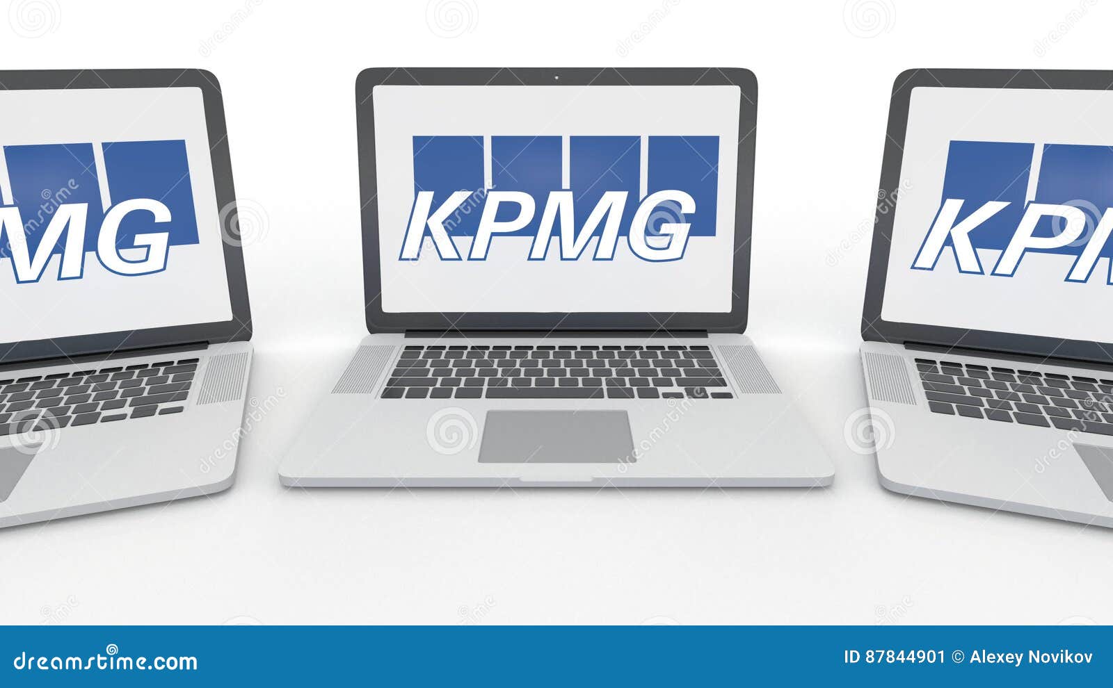 KPMG Logo Made Of Source Code On Computer Screen. Editorial 3D ...