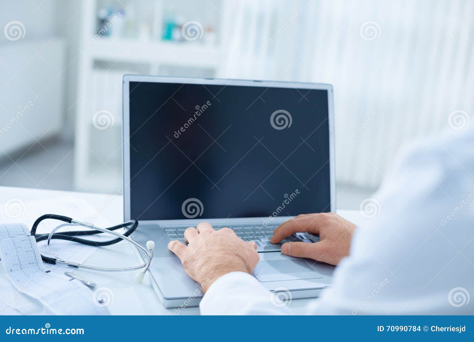 Notebooks in Modern Medicine Stock Photo - Image of concentration ...