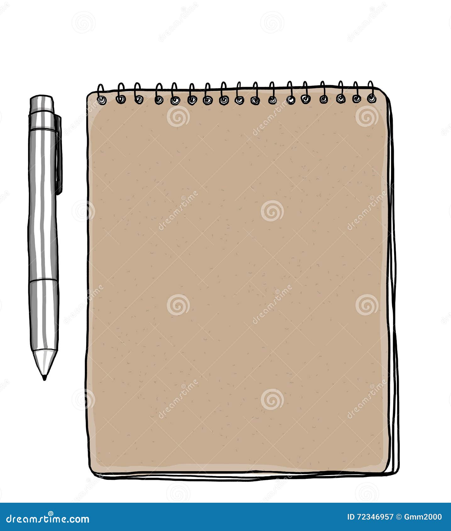 Notebooks and Pen, Brown Notebooks,illustration of Note Stock ...