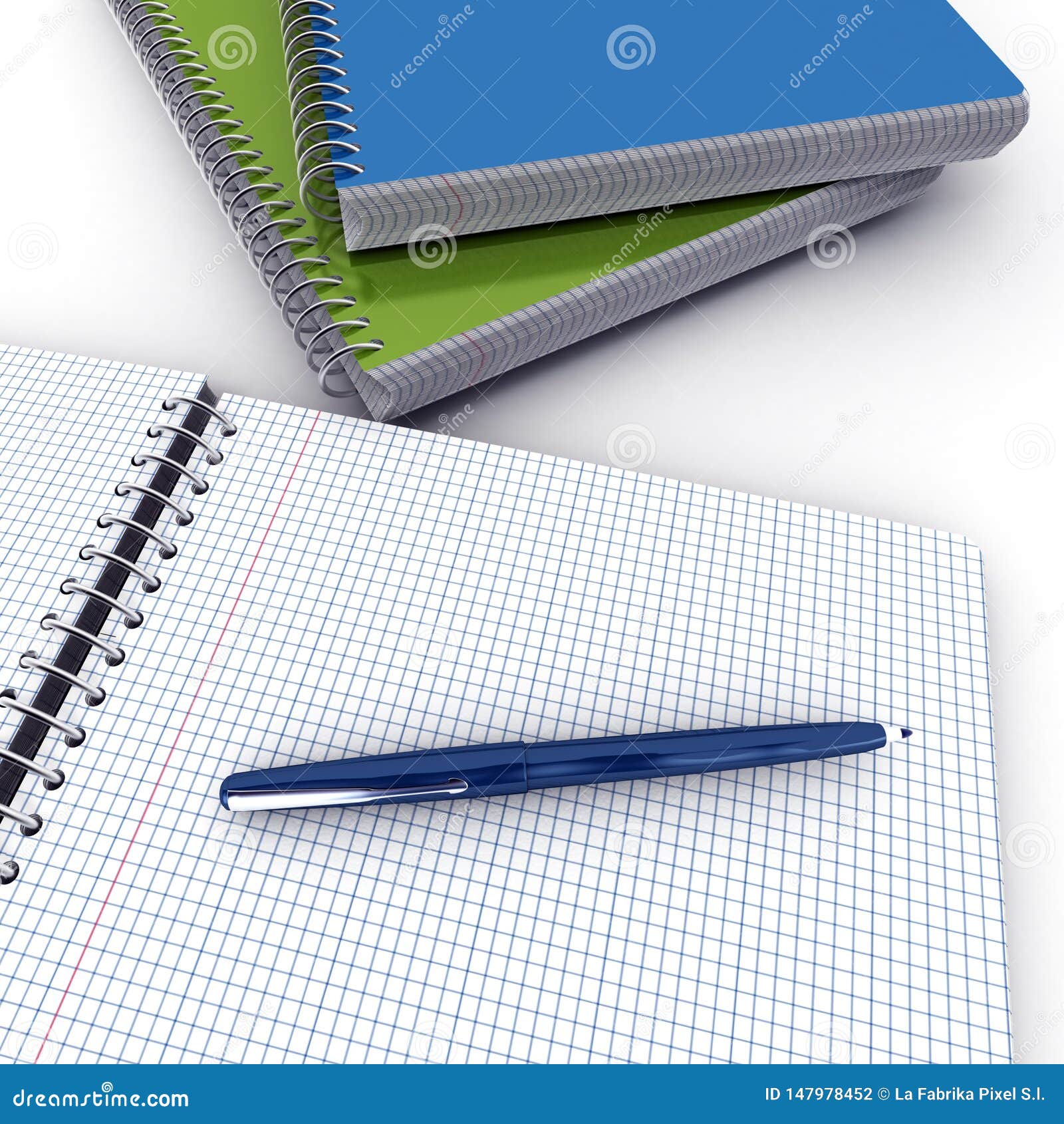Notebooks and pen stock photo. Image of note, paper - 147978452
