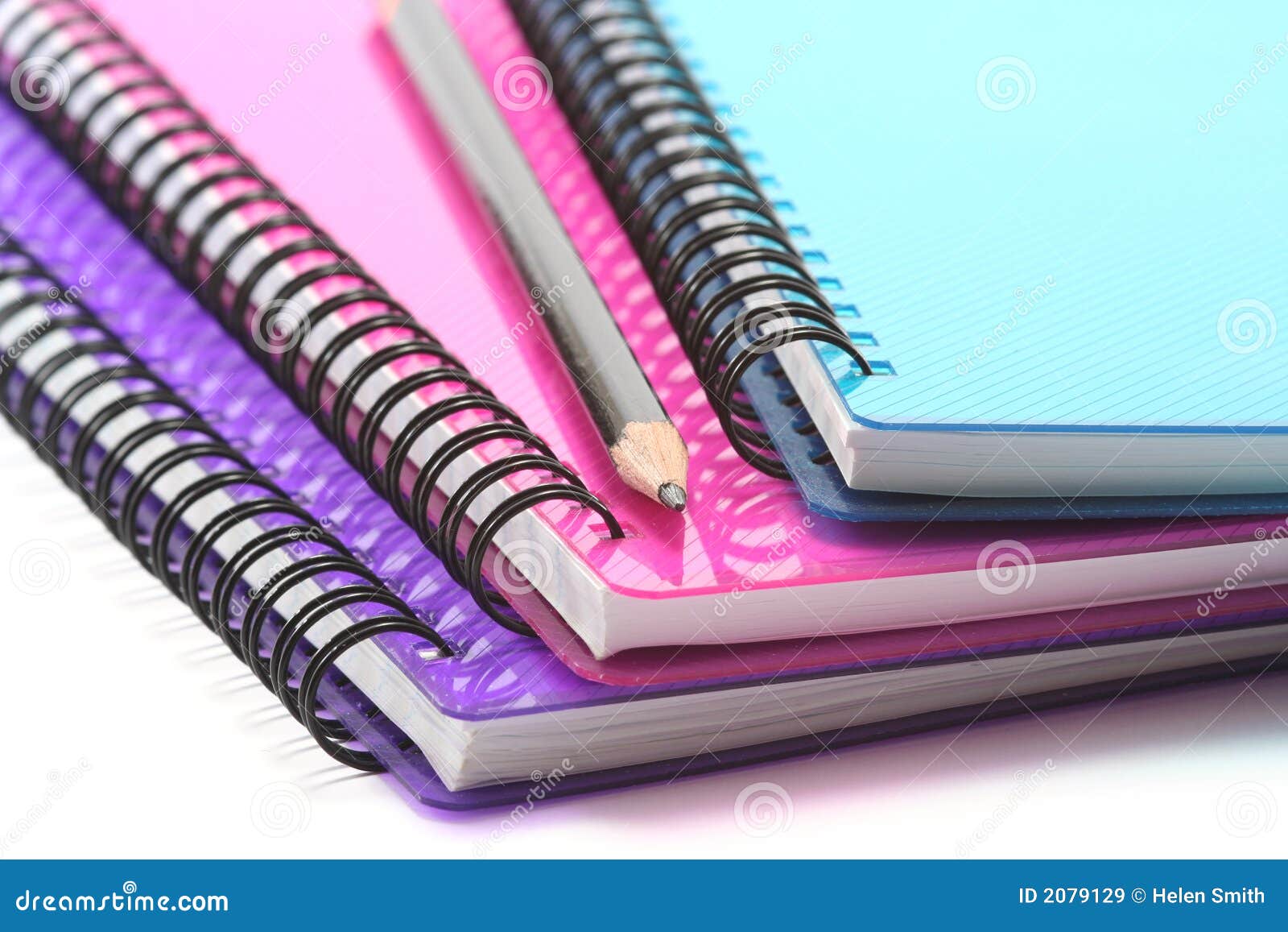 Notebooks and Pencil stock image. Image of shallow, field - 2079129
