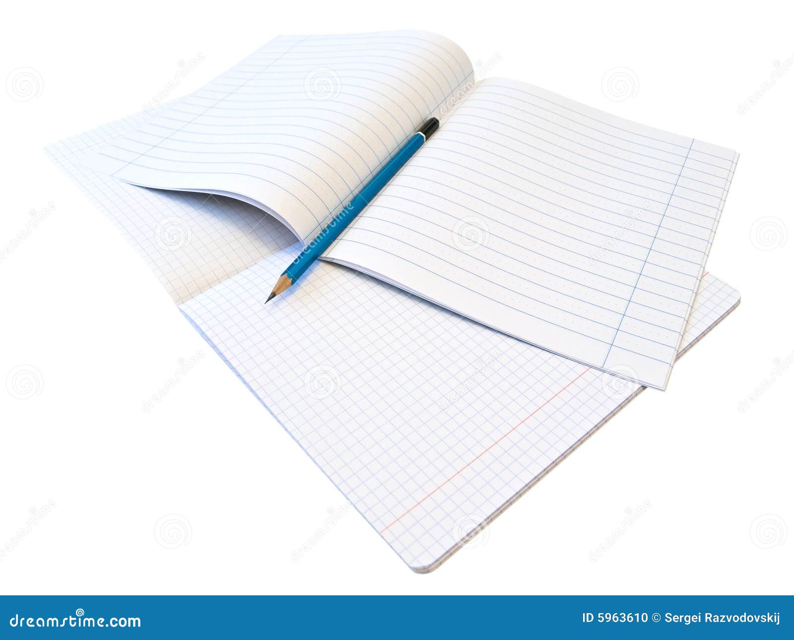 Notebooks and pencil stock photo. Image of writing, education - 5963610