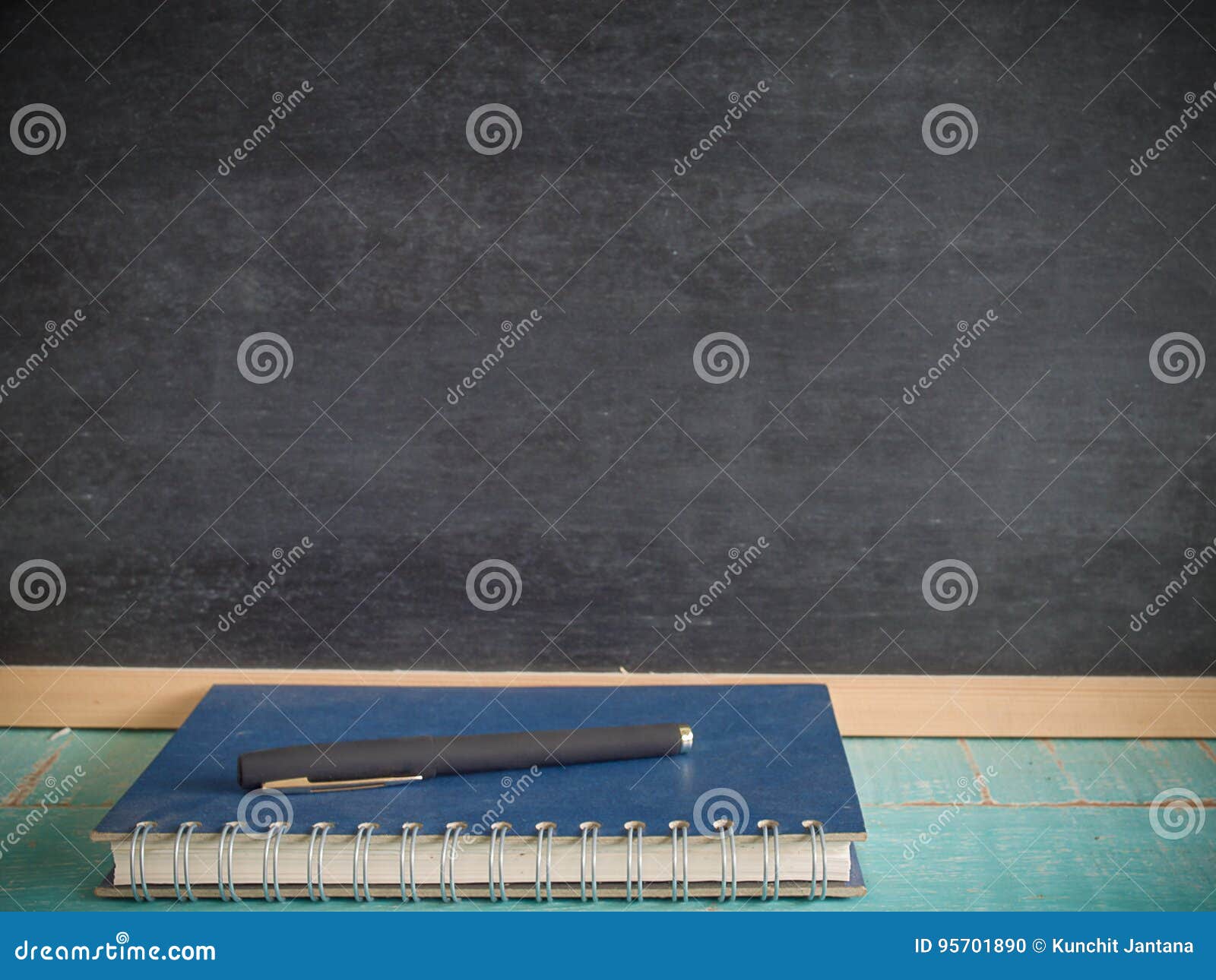 Notebooks and Pens , Blackboard. & X28;Vintage Colors Picture& X29 ...