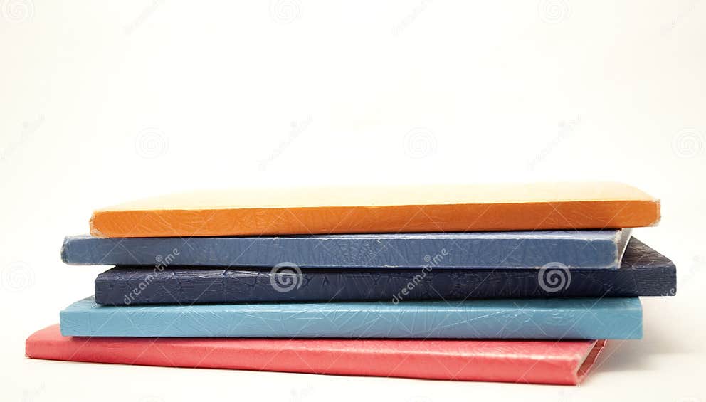Notebooks stacked stock photo. Image of colored, color - 13074592