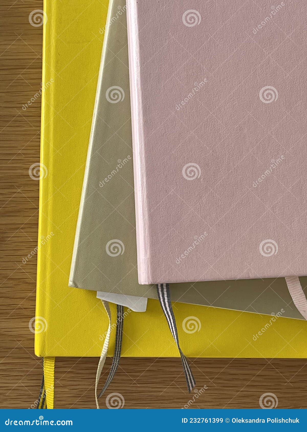 Notebooks on wooden table stock image. Image of creativity - 232761399