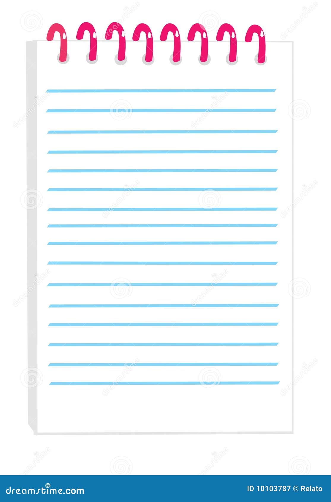 Notepad Cartoon Vector | CartoonDealer.com #10103787