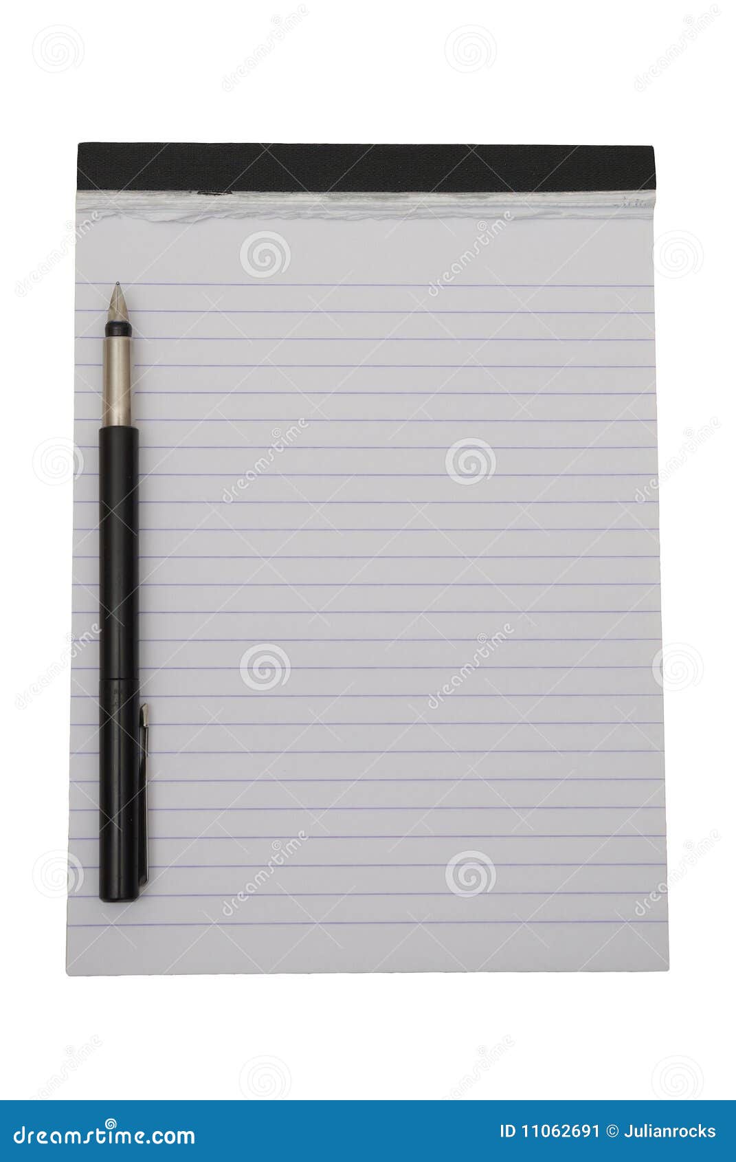 Notepad stock image. Image of isolated, notebook, black - 11062691