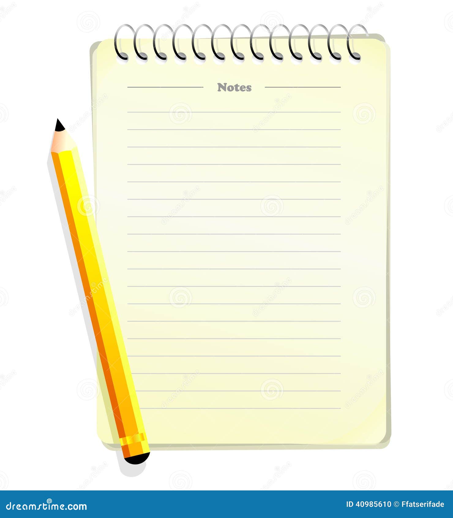 Notepad stock illustration. Illustration of sample, abstract - 40985610