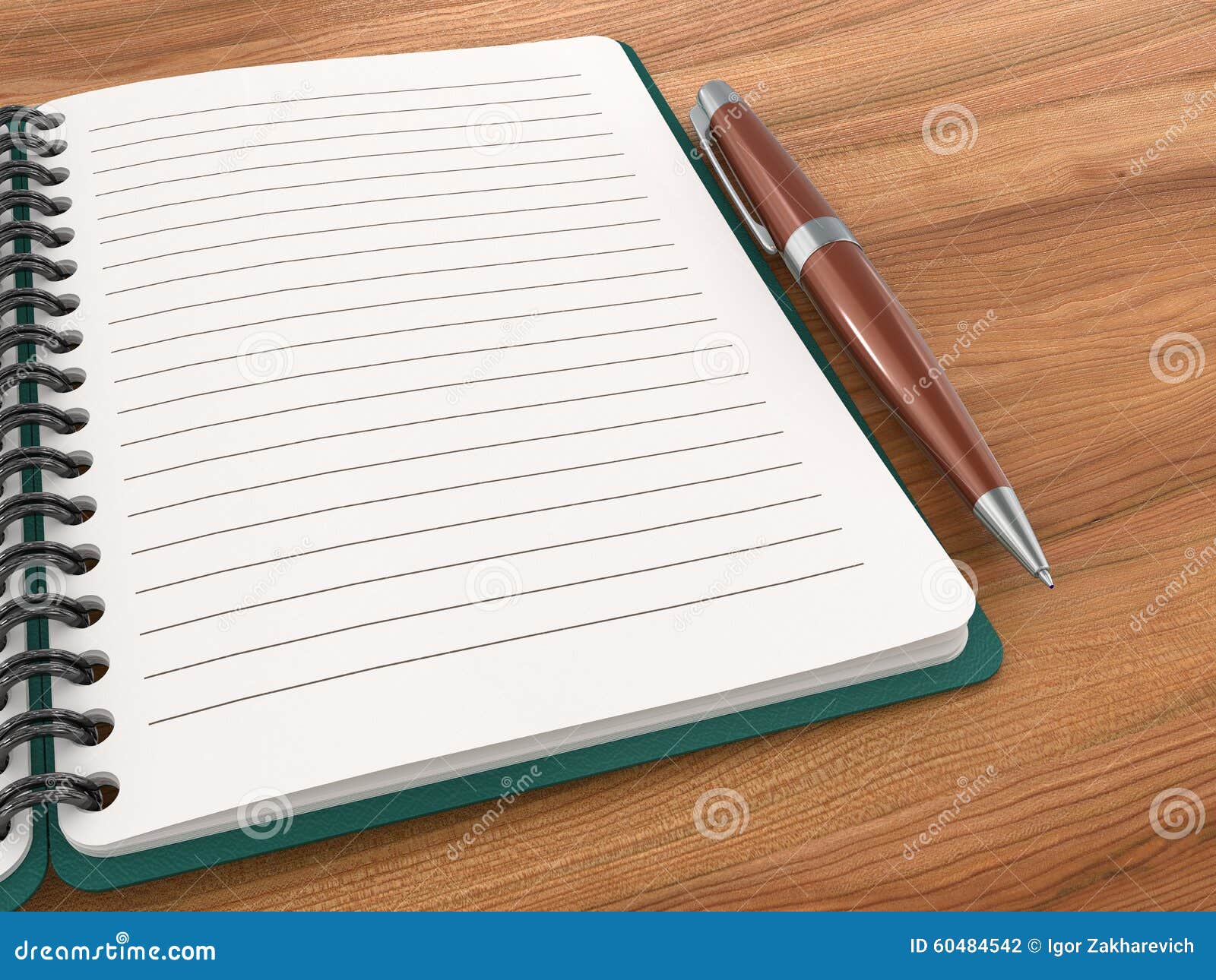 Notepad with a Ballpoint Pen Stock Photo - Image of gold, hrifel: 60484542