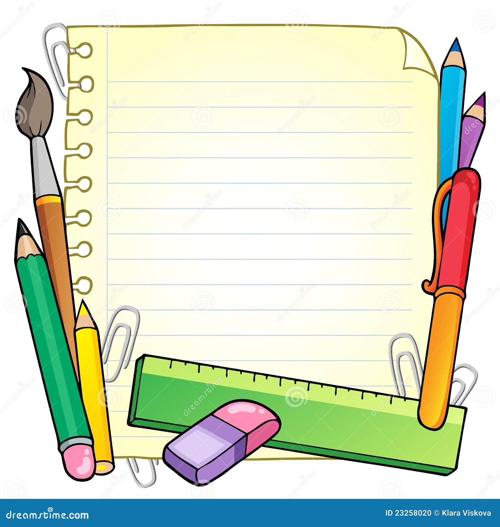 Notepad Stationery Stock Illustrations – 17,032 Notepad Stationery ...