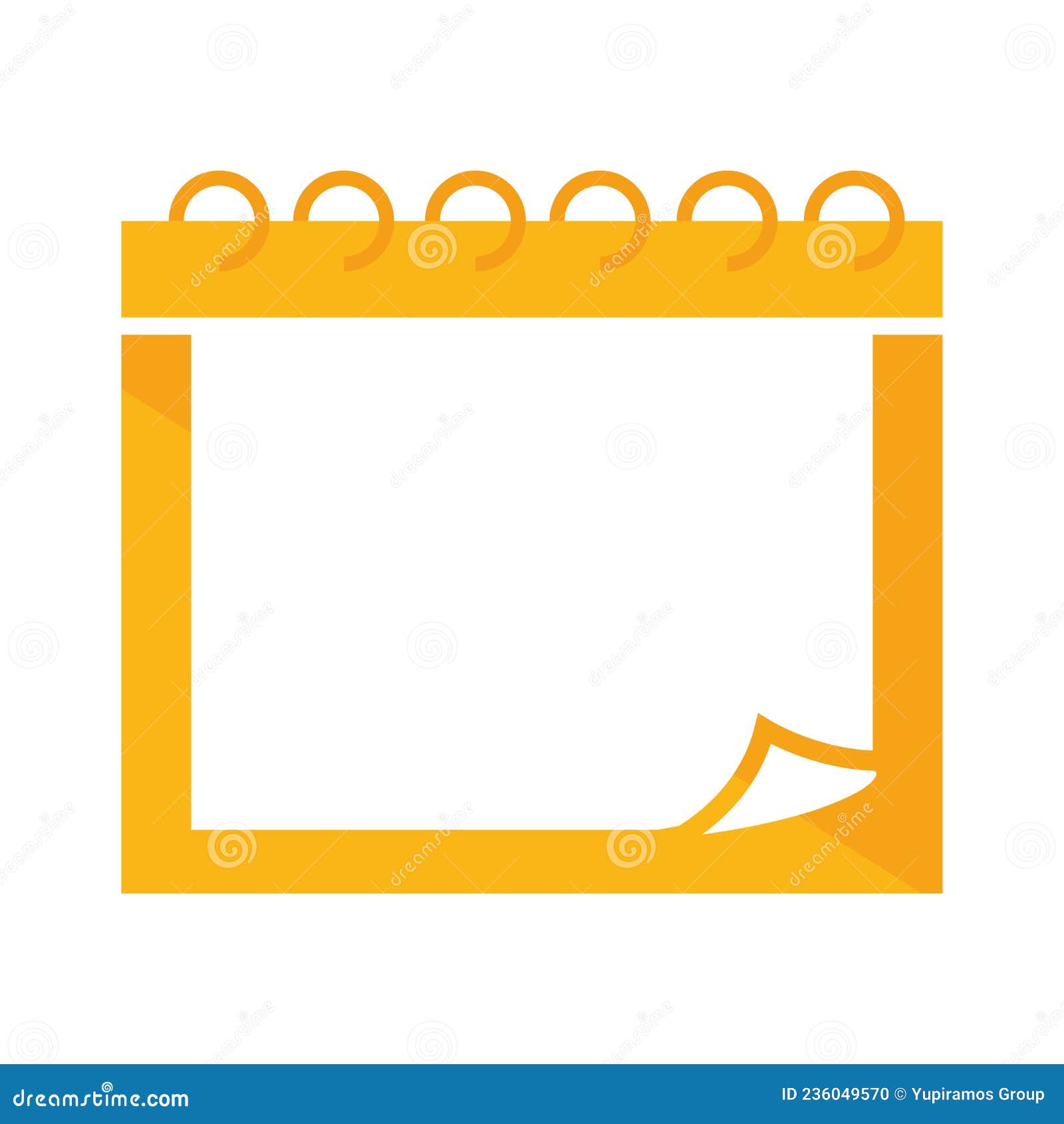 Notepad blank template stock vector. Illustration of note - 236049570