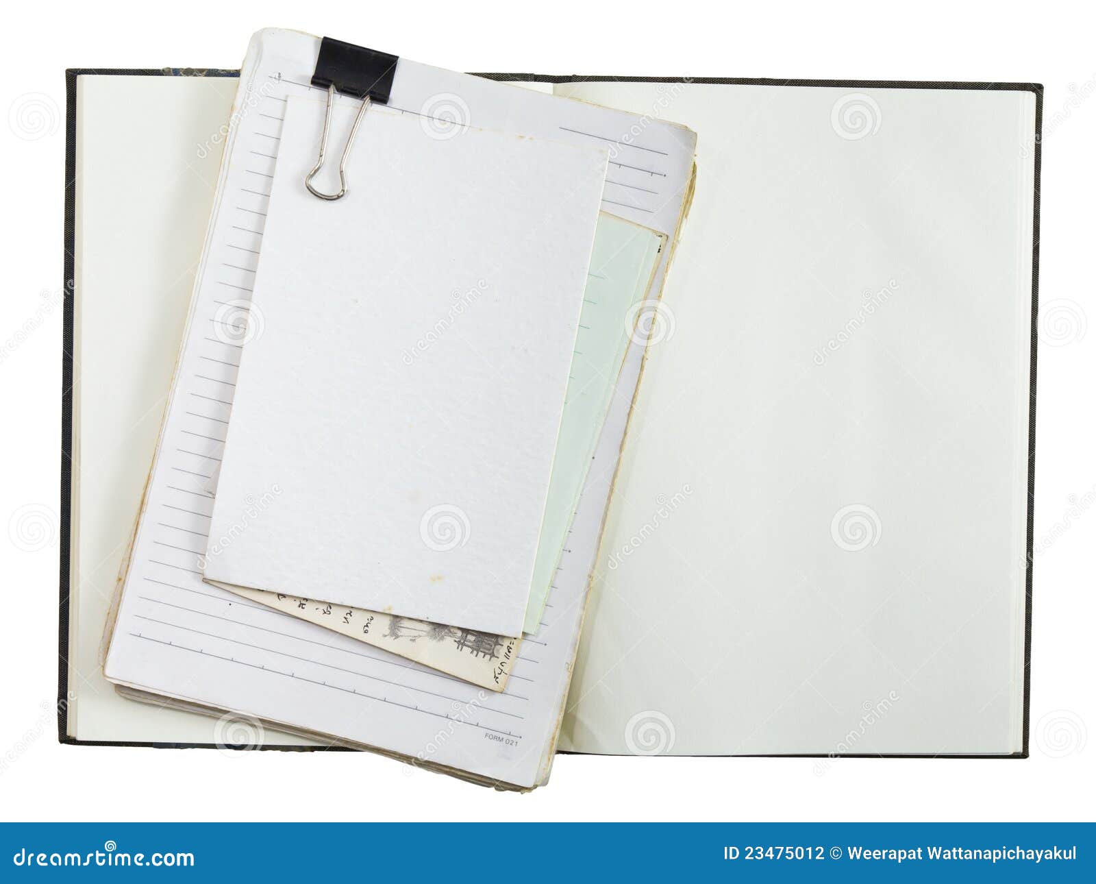 Notepad on book stock photo. Image of book, notepad, copy - 23475012
