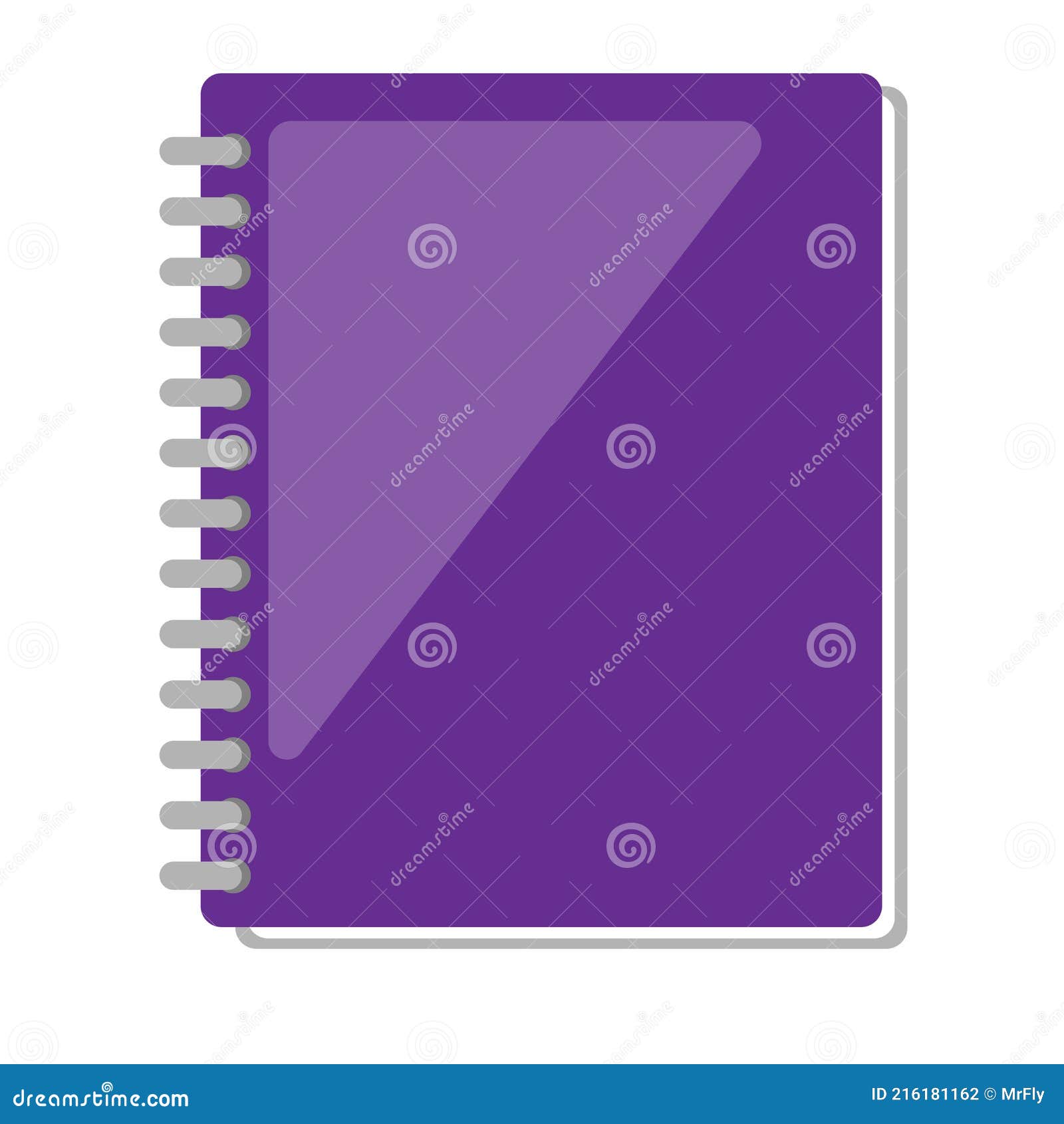 Notepad, Book, Violet Isolated Vector Illustration Stock Vector ...