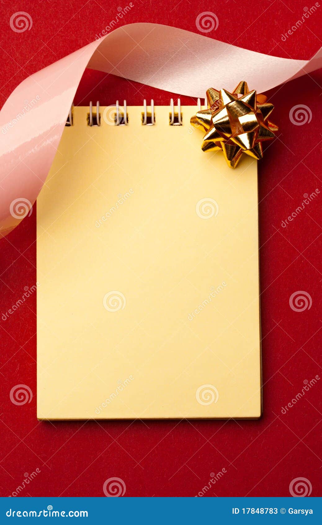 Notepad and bow stock image. Image of ornate, card, pattern - 17848783