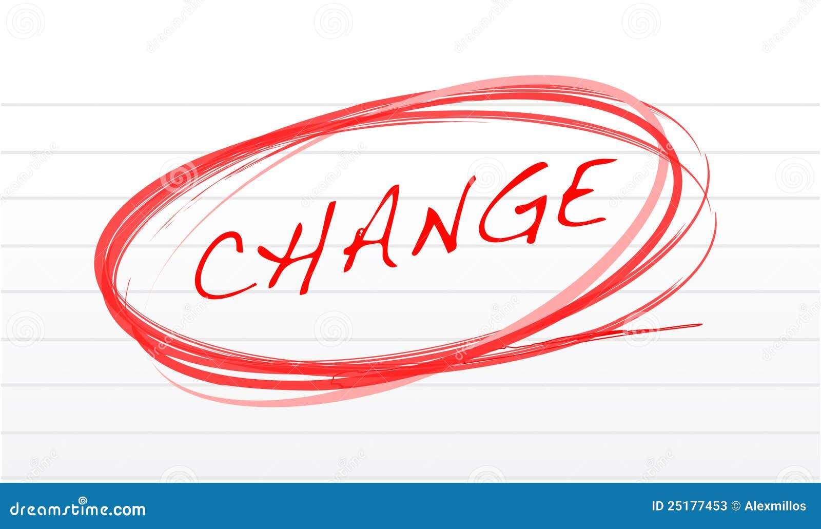 Notepad with Change Message Illustration Stock Vector - Illustration of ...