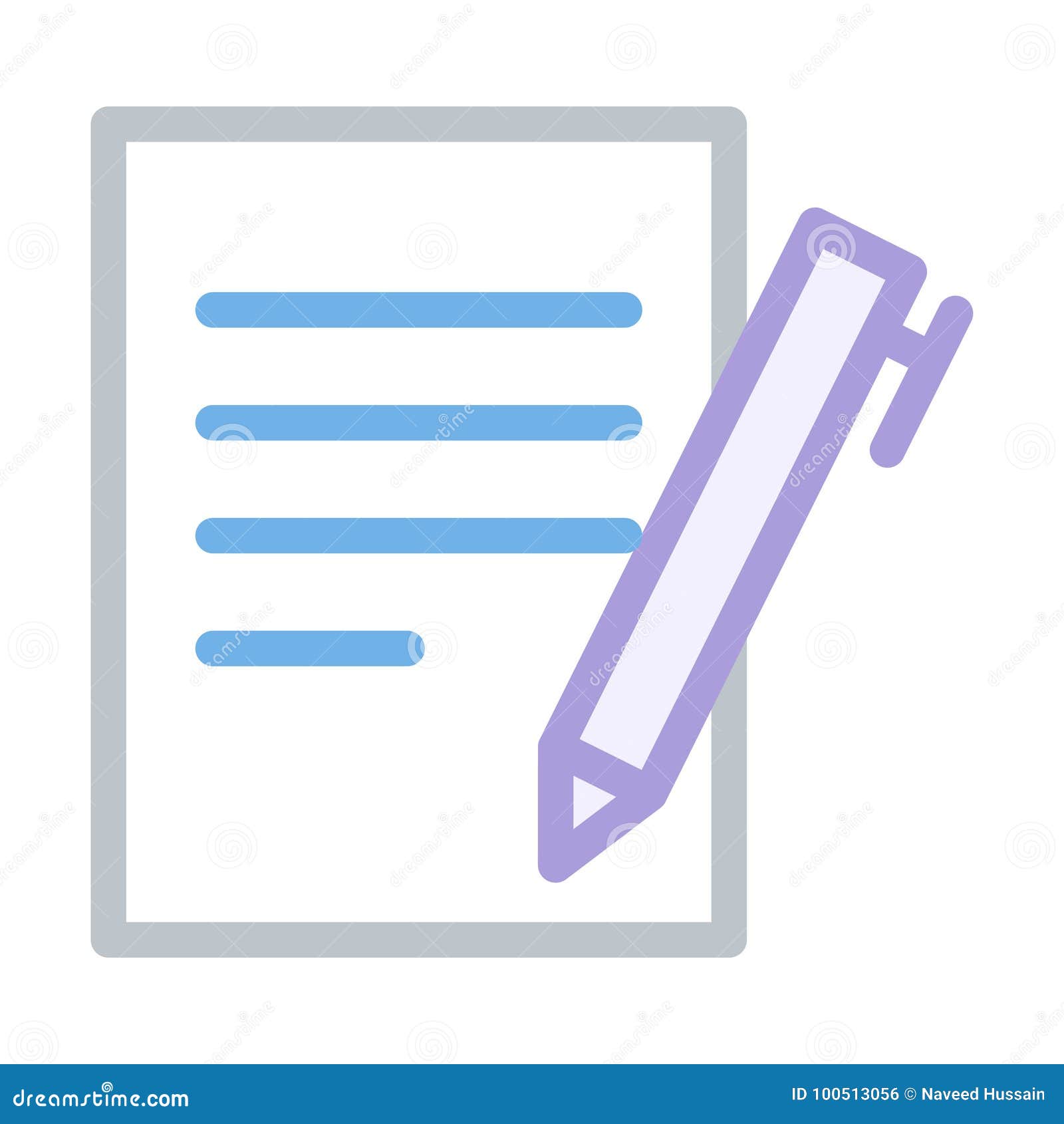 Notepad icon stock illustration. Illustration of notepad - 100513056