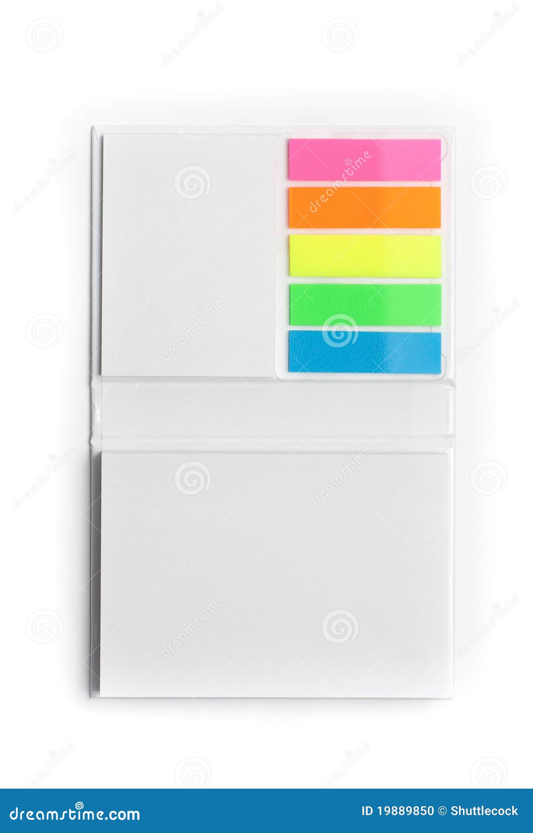 Notepad with Colorful Sticky Notes Stock Photo - Image of clean ...