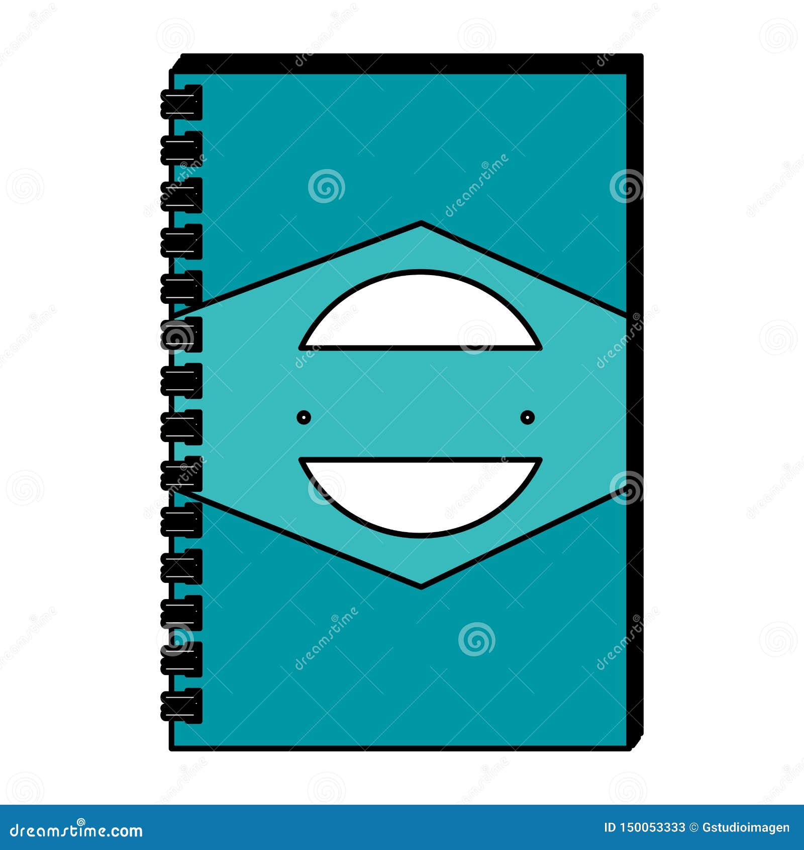 Notepad with Company Emblem Print Stock Illustration - Illustration of ...