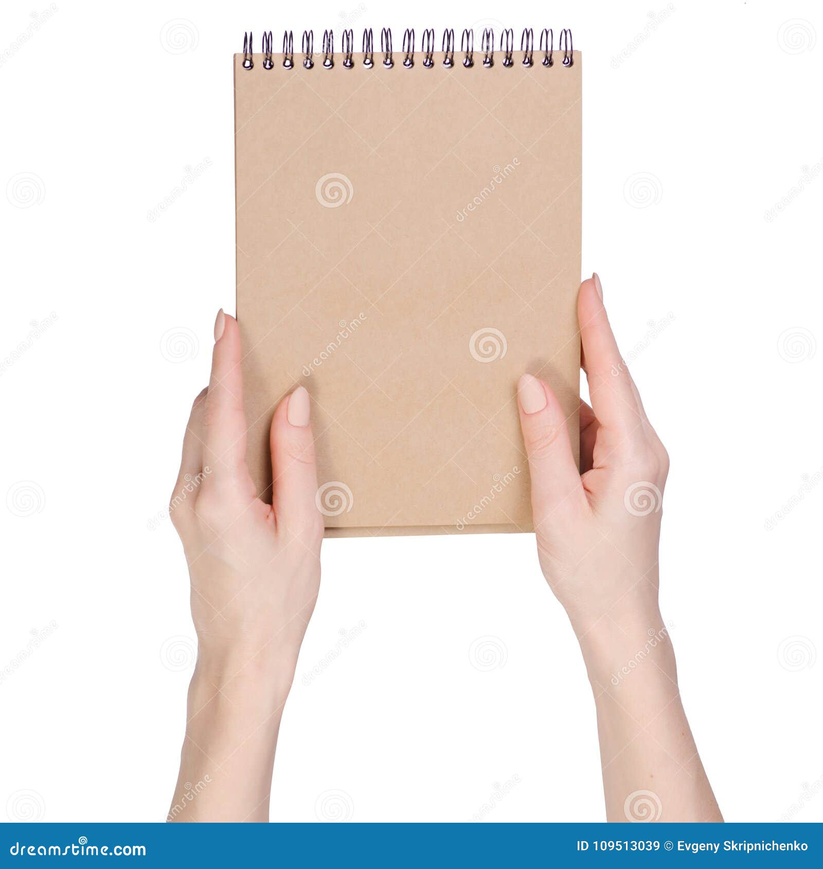 Notepad diary in hand stock image. Image of message - 109513039